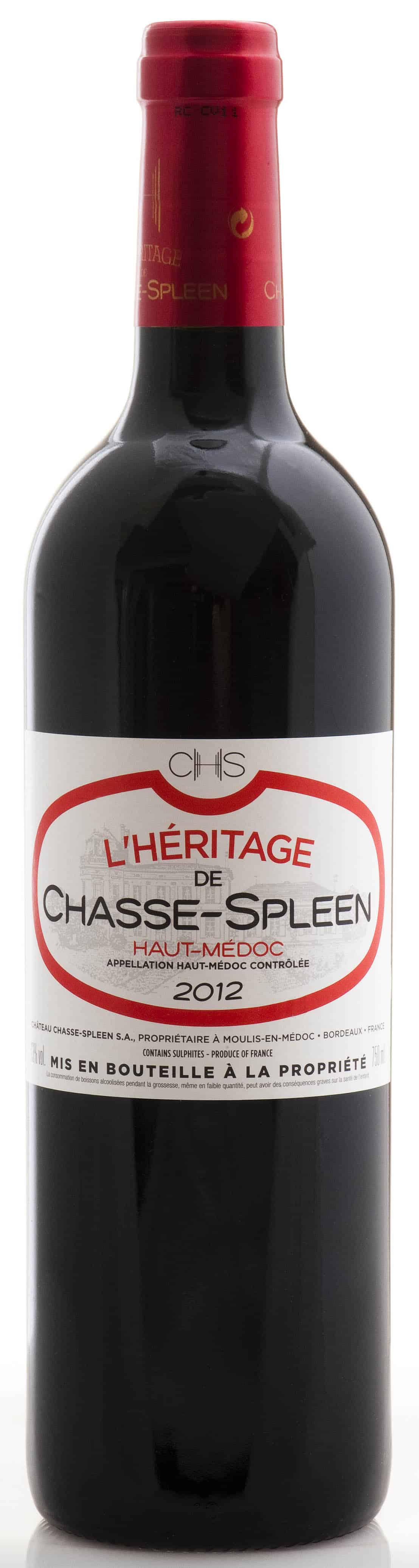 Offre du jour: Héritage de Chasse Spleen 2013 - Bordeaux Tradition ...